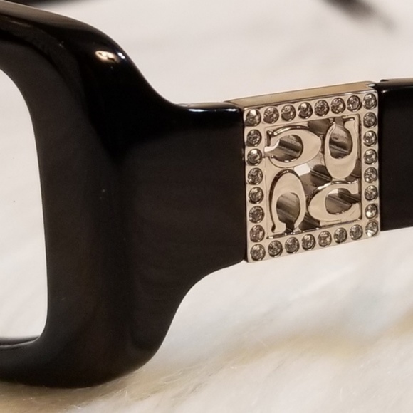 Coach | Accessories | Coach Rx Eyeglasses Silver Coach Logo In Stones ...